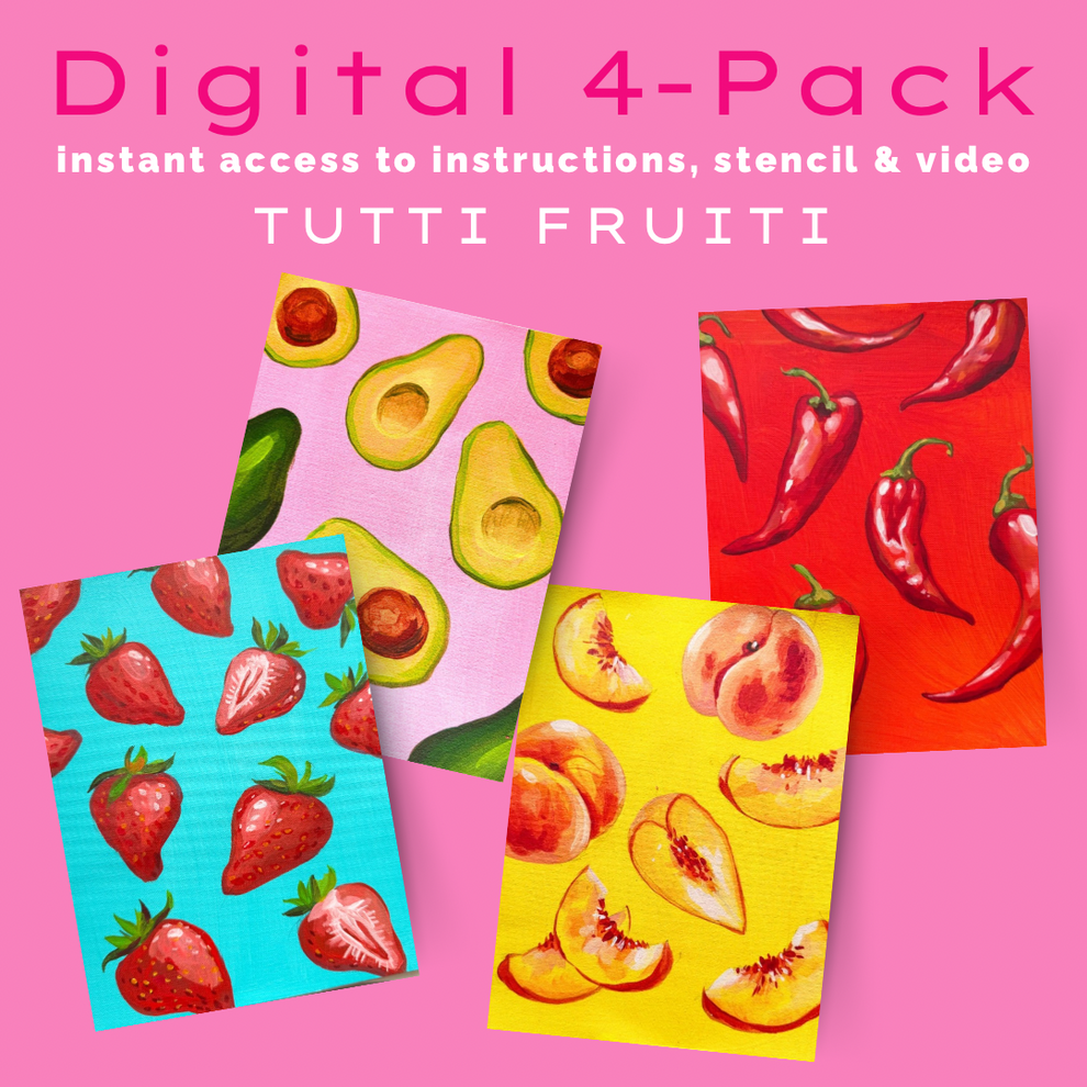 Tutti Fruiti - Digital 4- Pack Bundle – Party in a Paint Box